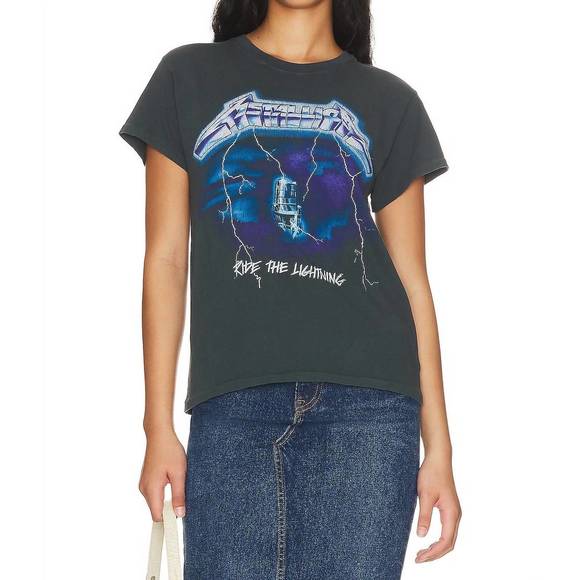 Daydreamer | Tops | New Daydreamer Metallica Ride The Lightning Tour Tee In Vintage Black | Poshmark